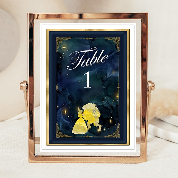 Classic Beauty & The Beast Numbers & Names I Paper Memories