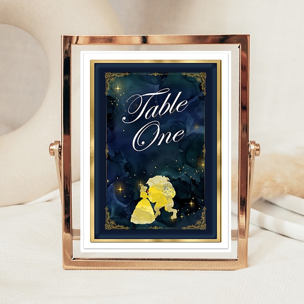 Classic Beauty & The Beast Numbers & Names I Paper Memories